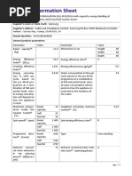 Product Information Sheet: (EU) PO Box 12987, Blackrock Co - Dublin, IE ...