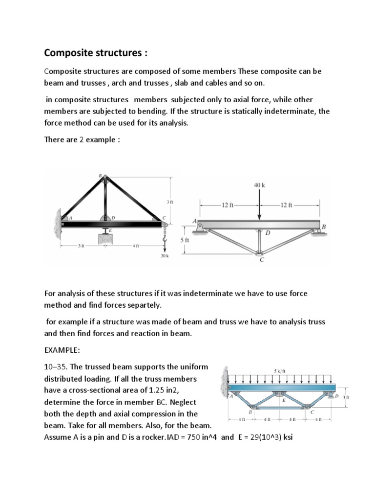 Analysis of Composite and Symmetric Structural Systems Subjected to ...