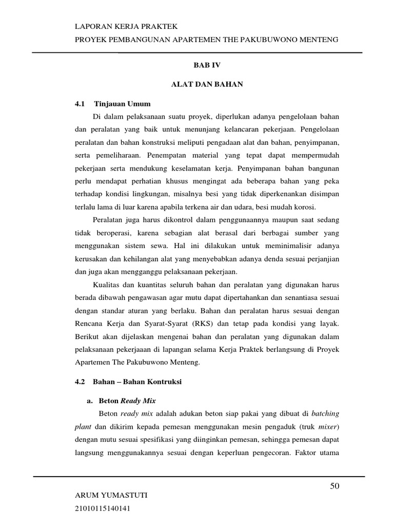 Bab Iv Alat Dan Bahan Pembangunan Basement | PDF