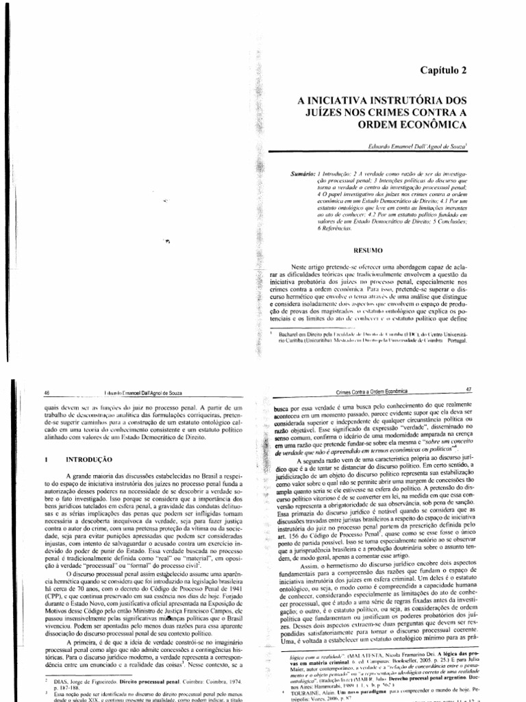 Artigo Eduardo Dall Agnoll | Download grátis PDF | Procedimento criminal | Direito Penal