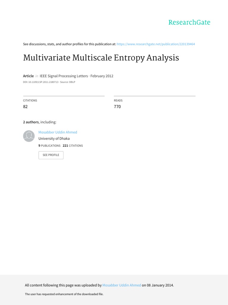 Multivariate Multiscale Entropy Analysis | PDF | Standard Deviation ... Multivariate Multiscale Entropy Analysis | PDF | Standard Deviation ...