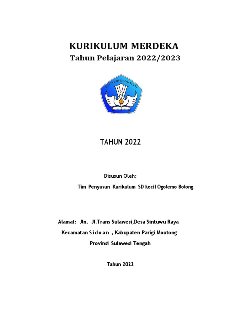 Kurikulum Merdeka SD Inp 2 Bantaya | PDF