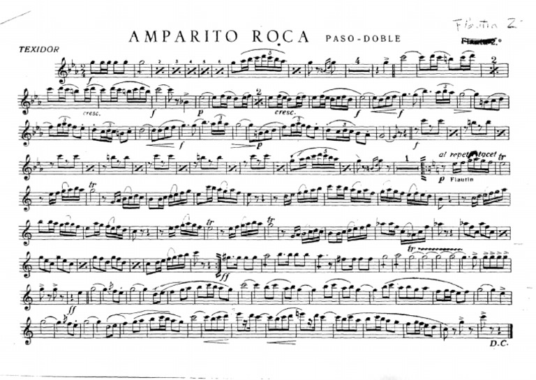 Amparito Roca Flauta 2 | PDF