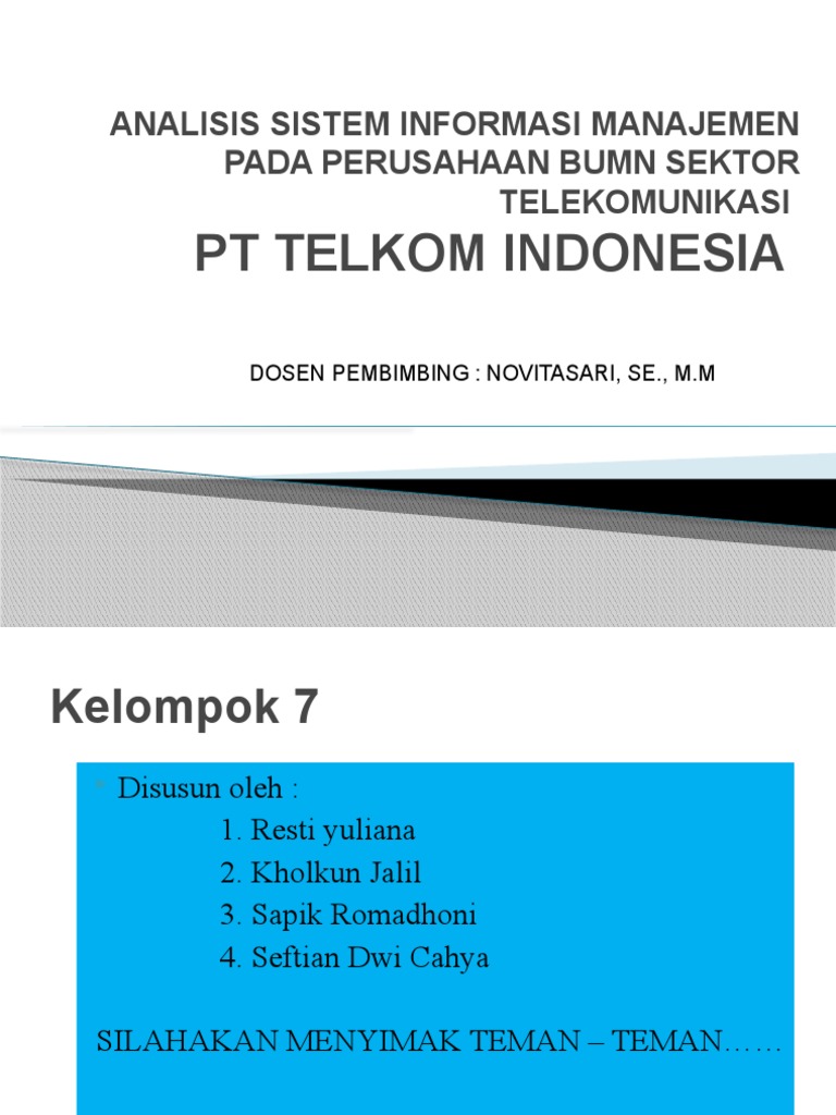 Kelompok 7 Analisis Sim PT Telkom | PDF
