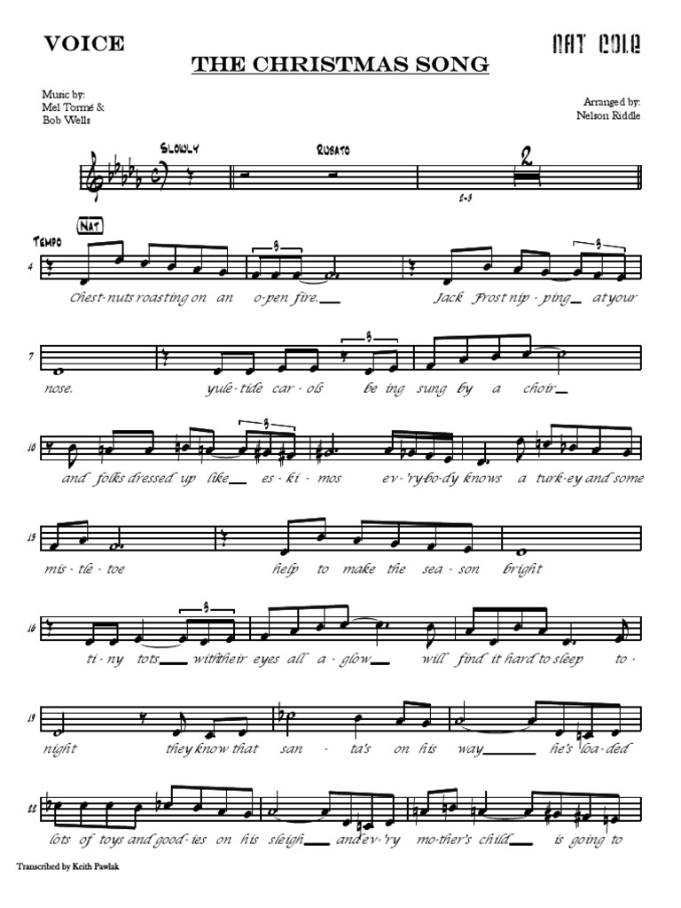The Christmas Song - Voice | PDF