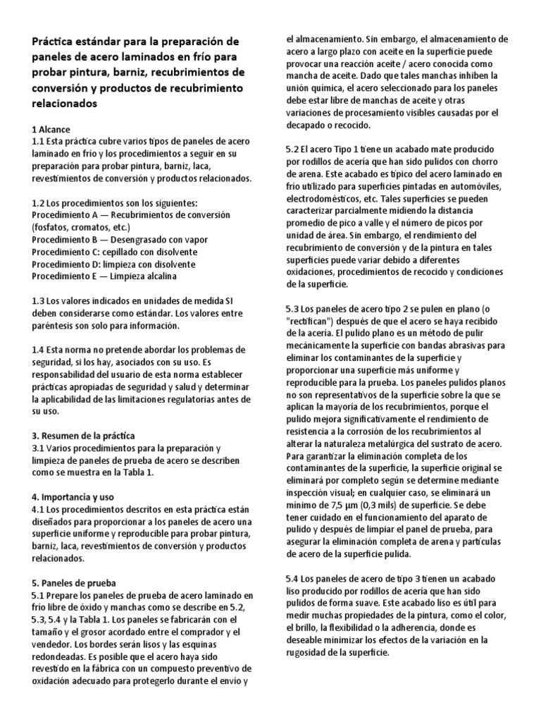 Astm D609 | PDF | Acero | Agua