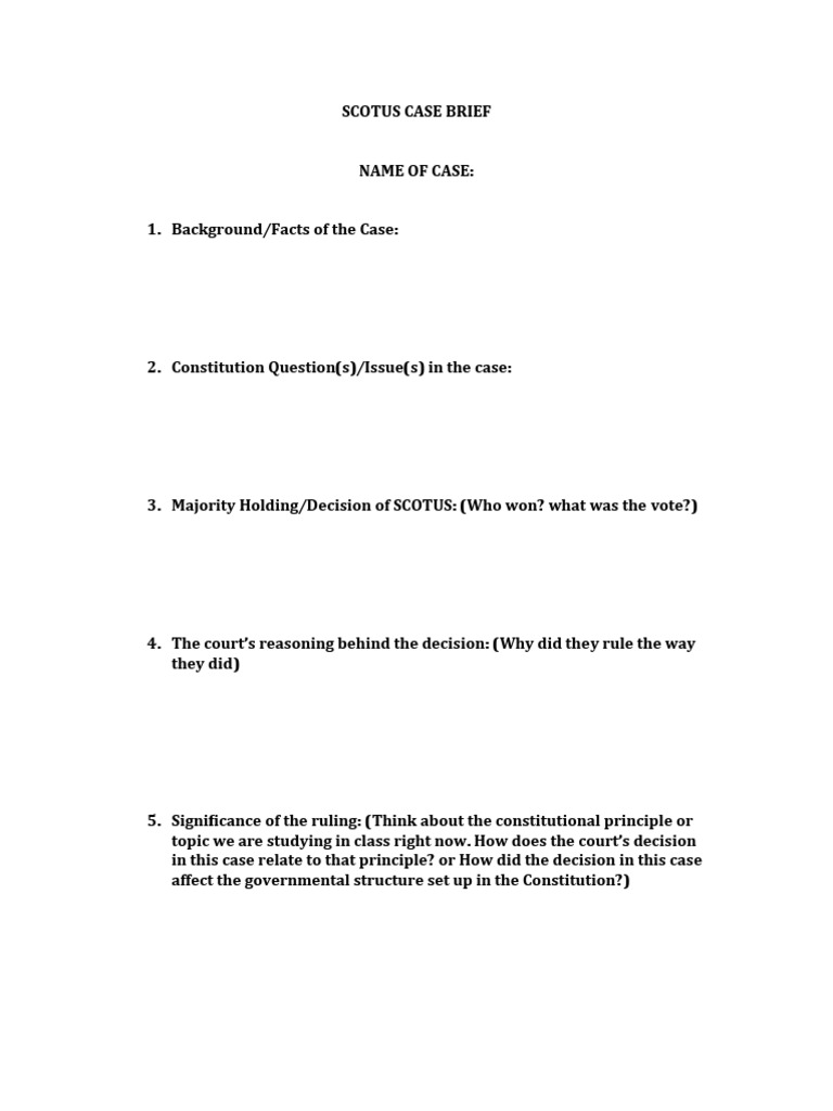Scotus Case Brief Baker V | PDF | Law