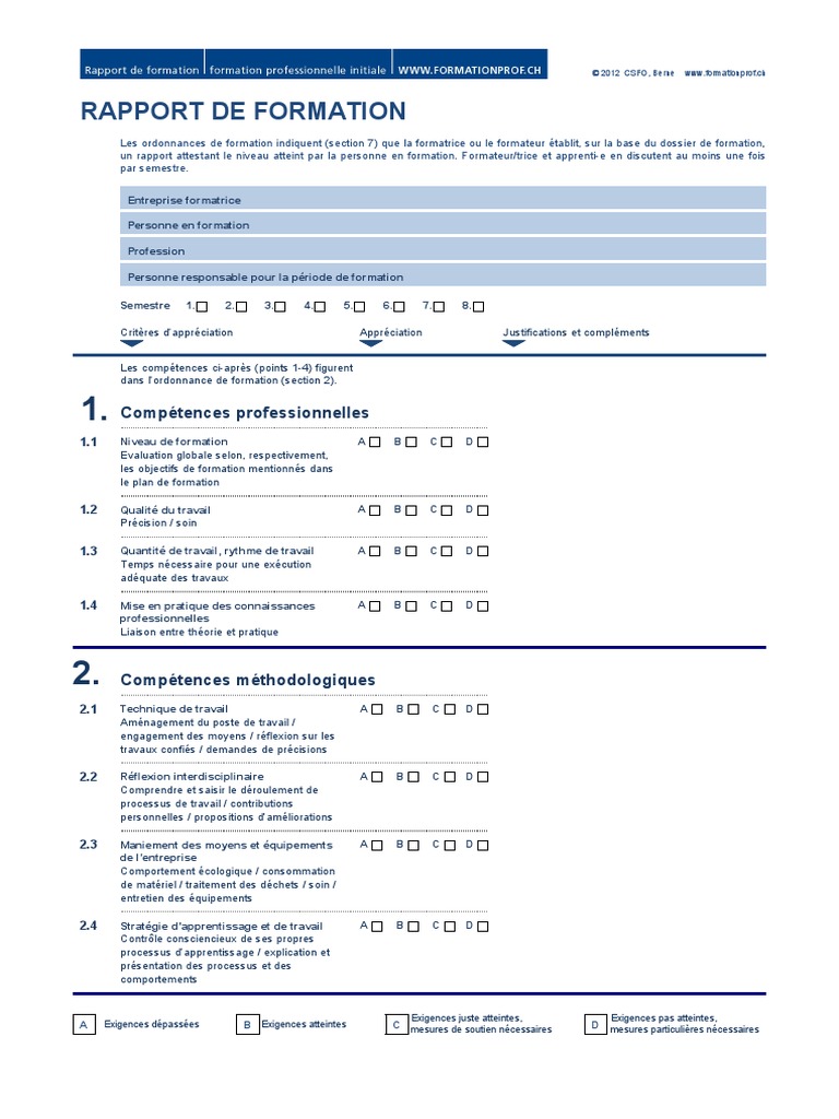 Rapport de Formation - Word | PDF | Cognition | Concept de psychologie