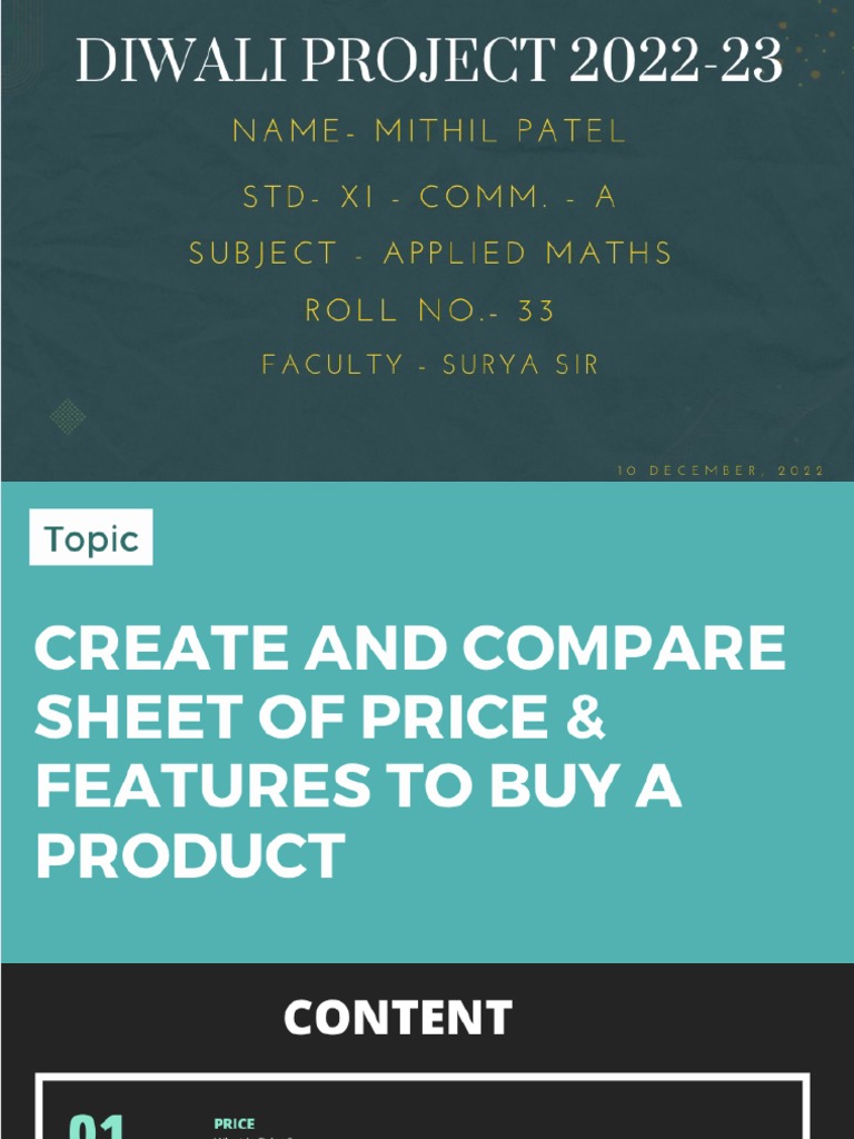 Maths Project Pdf