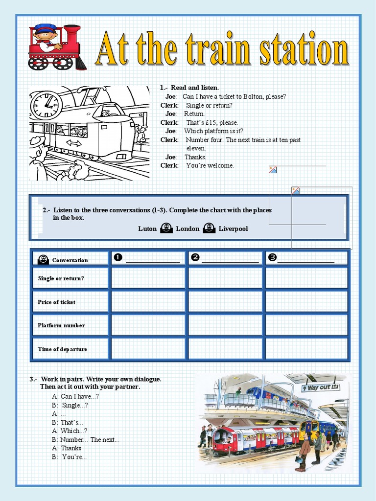 Train Ticket Conversations Guide | PDF