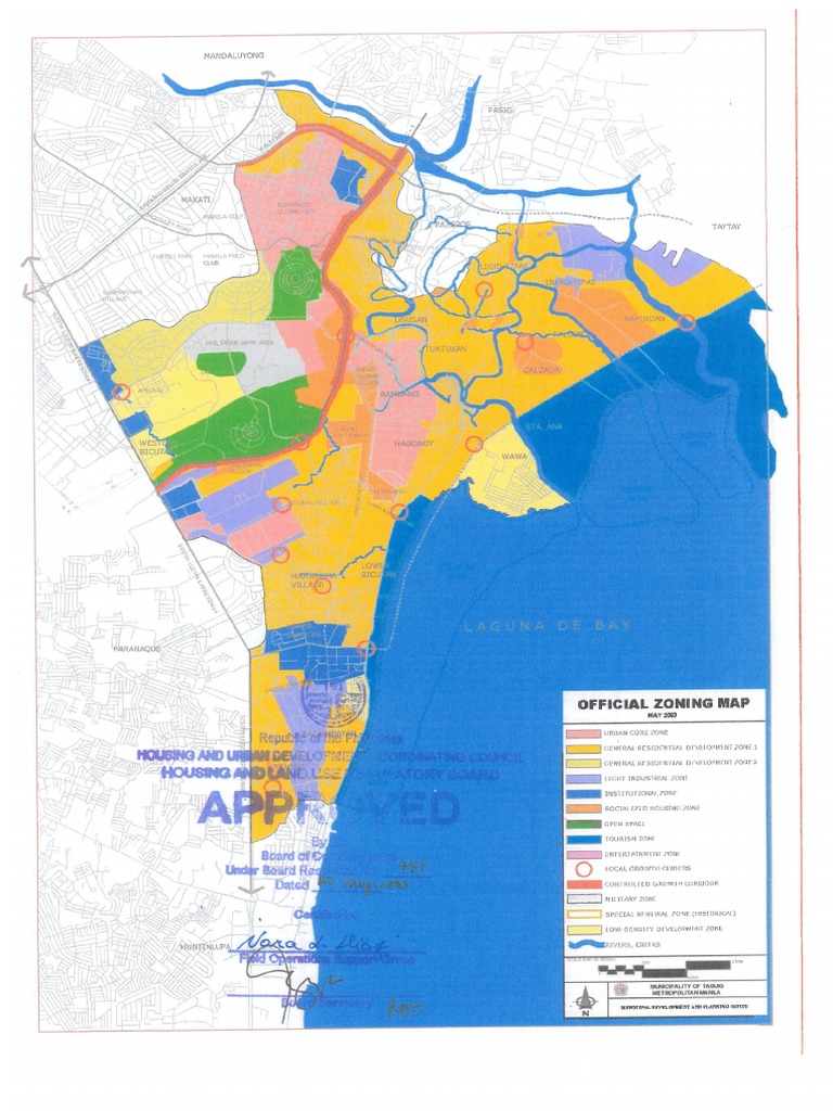 Taguig Zonal Map | PDF