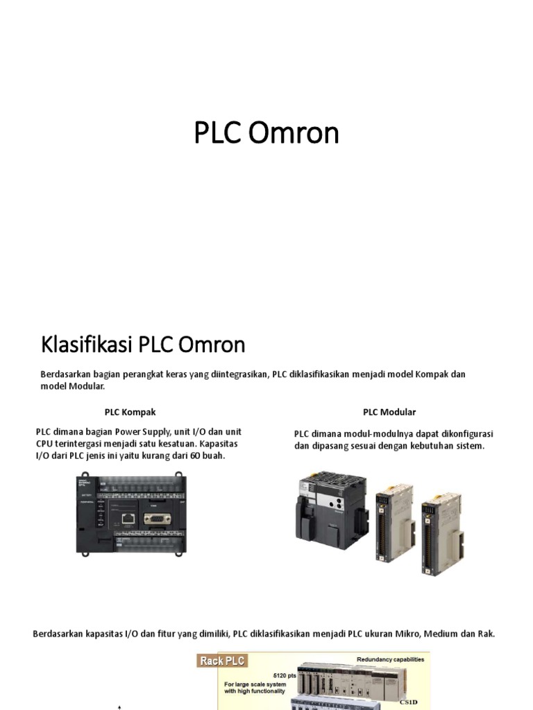 Klasifikasi dan Spesifikasi PLC Omron | PDF | Teknologi & Rekayasa