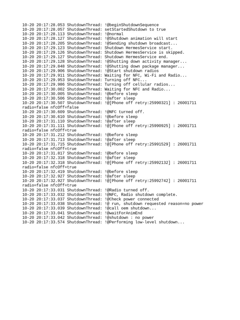 Shutdown Profile.1 | PDF | Electrical Engineering | Communication