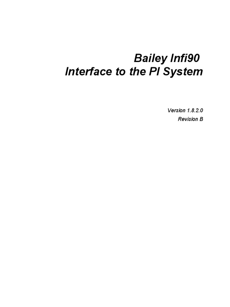 PI Interface To The Baily System | PDF | Installation (Computer ...