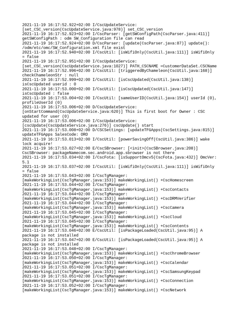 Csc Update Log Pdf Information Technology Computer Engineering