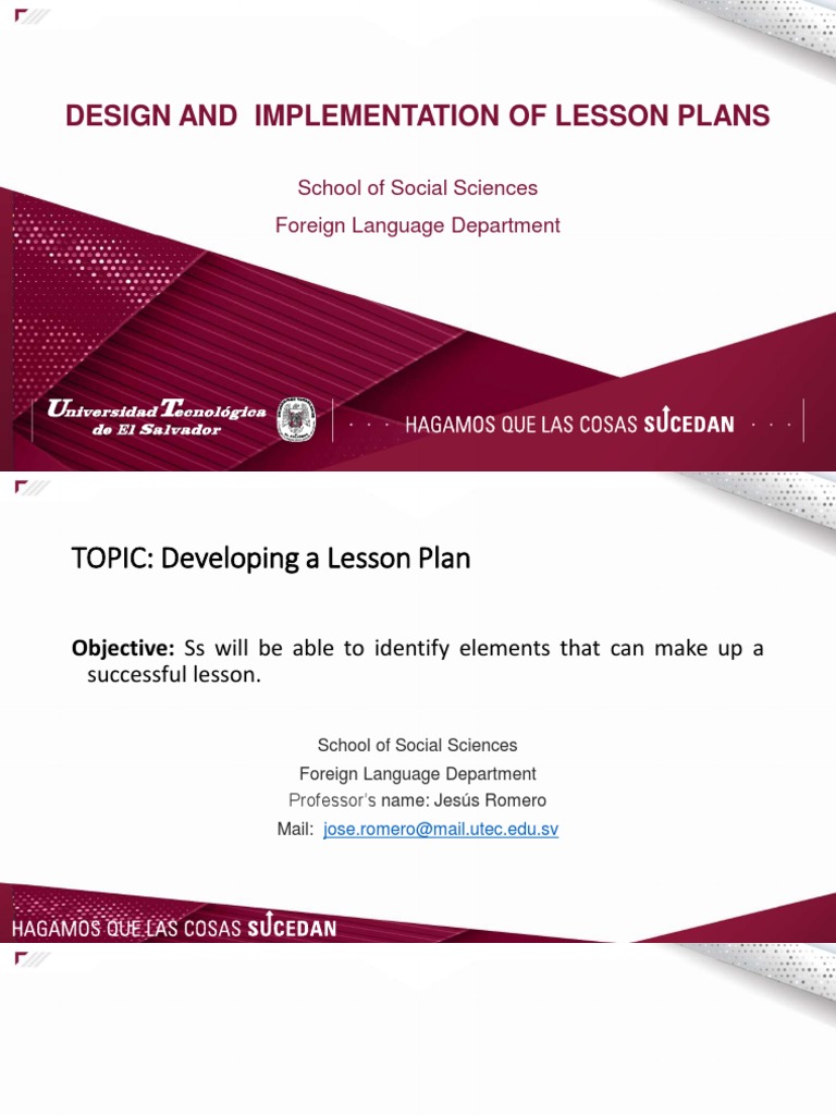 Effective Lesson Plan Development Guide | PDF | Lesson Plan | Behavior ...
