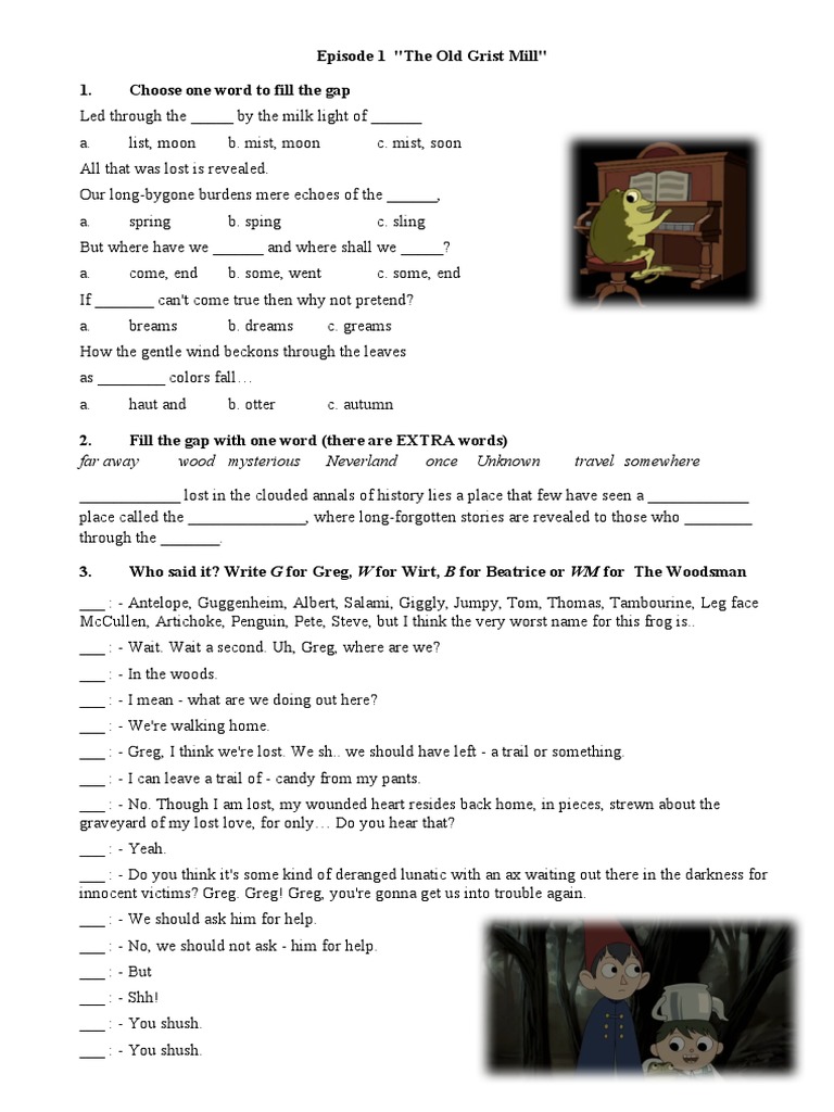 Worksheets 4 Episodes | PDF