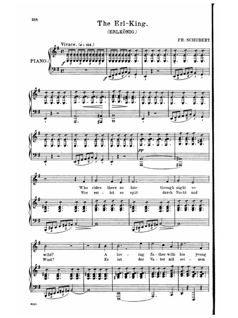 Schubert - "Die Erlkönig" | PDF