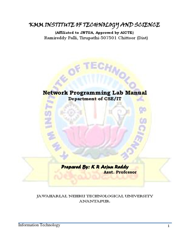 Network Programming Lab Manual | Download Free PDF | Network Socket | Computer Architecture