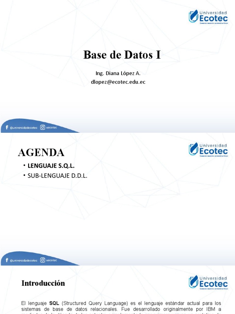 Material 2019D1 COM320 02 118212 | PDF | SQL | Base de datos relacional