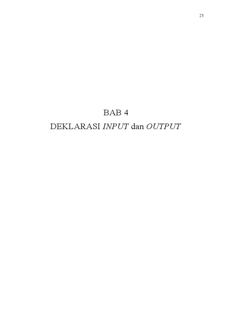 Pertemuan 04 Praktikum Input Output | PDF | Metode & Bahan Ajar | Komputer