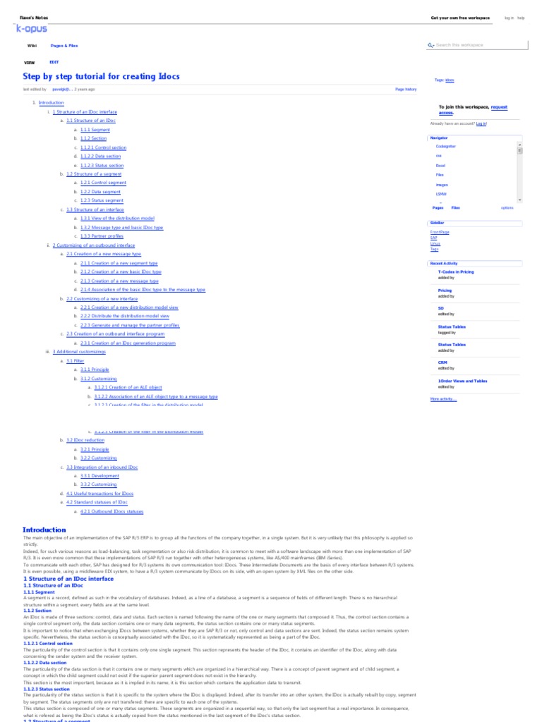 Step-by-Step IDoc Creation Guide | PDF | Electronic Data Interchange | Invoice