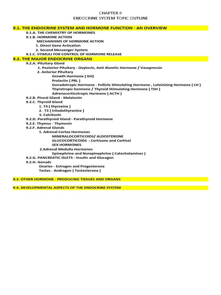 Endocrine System | PDF | Endocrine System | Hormone