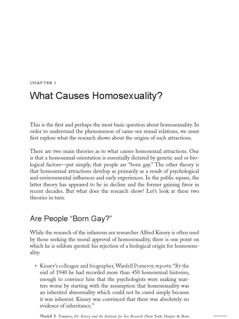 What Causes Homosexuality?: Are People "Born Gay?" | PDF | Twin ...