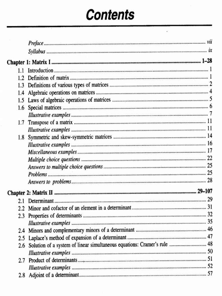 Contents A Textbook of Engineering Mathematics I Samanta Guruprasad | PDF Contents A Textbook of Engineering Mathematics I Samanta Guruprasad | PDF