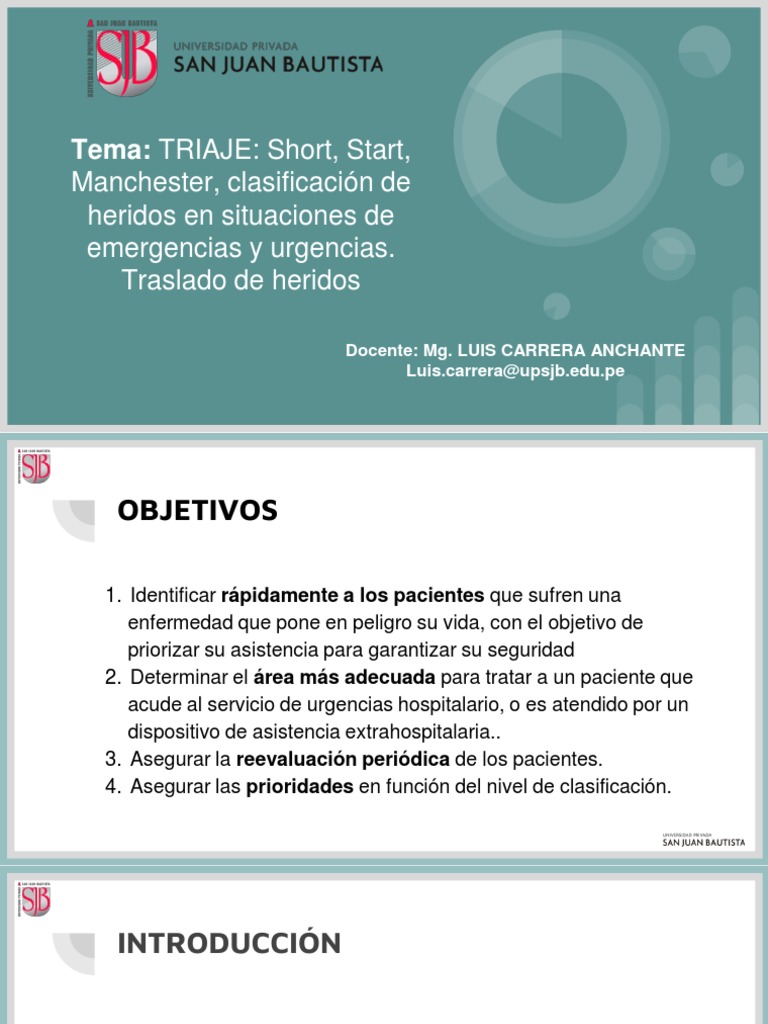 Triage: Métodos Short, Start y Manchester | PDF | Cuidado de la salud ...