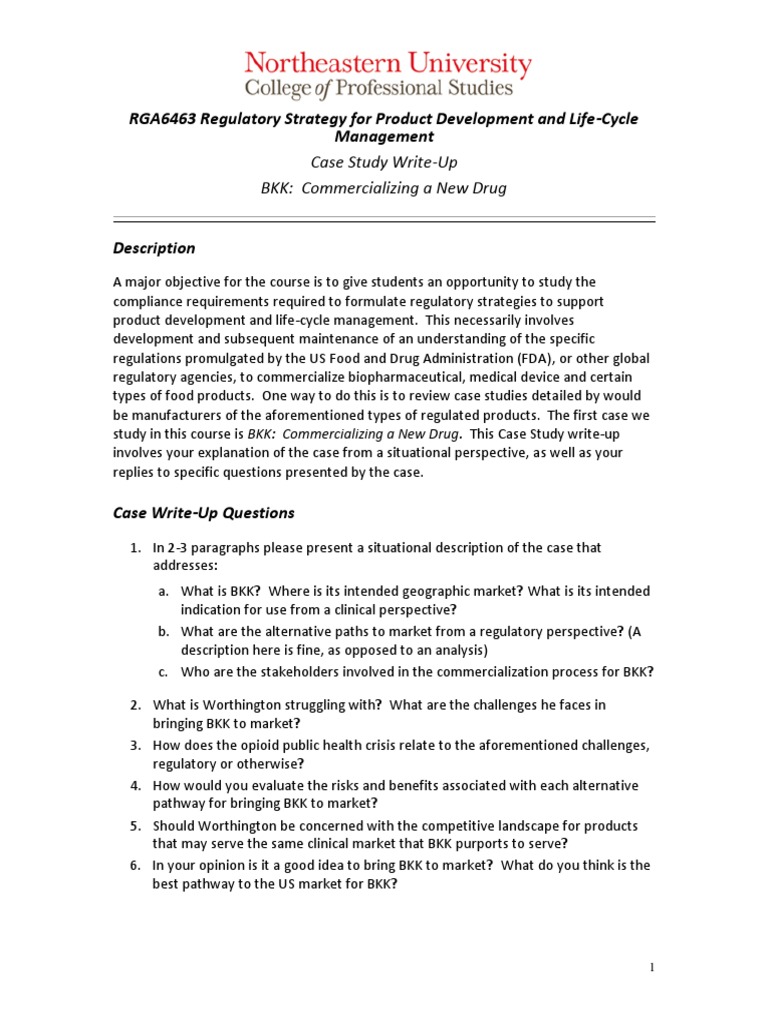RGA6463 Case Study Write-Up #1 | PDF | Regulation | Health Care