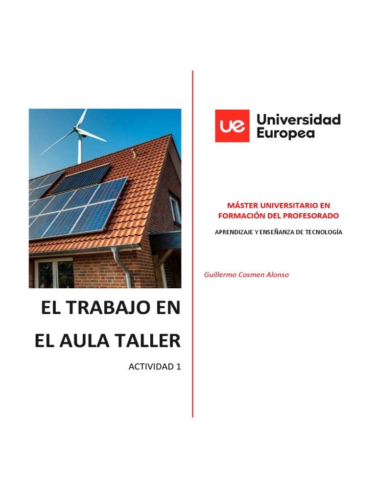 Actividad 1 Aula Taller. Guillermo Cosmen | PDF | Método de enseñanza ...
