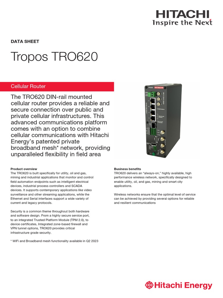 4CAE000907 TRO620 Data Sheet | PDF | Wi Fi | Ieee 802.11