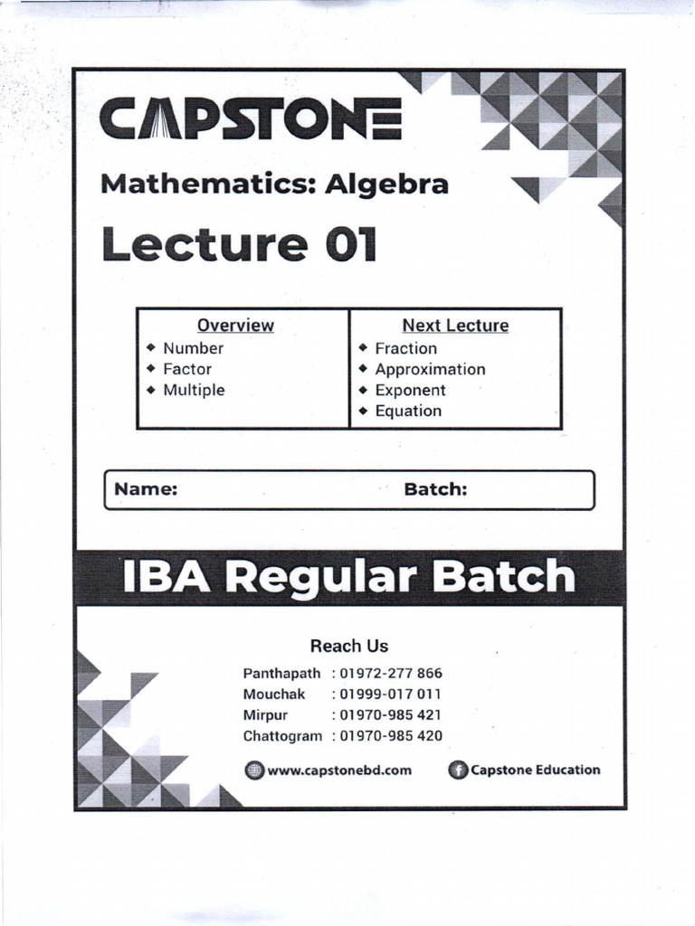 Math 1 | PDF | Prime Number | Mathematics