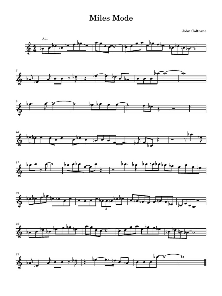 Miles - Mode Eb Alto | PDF