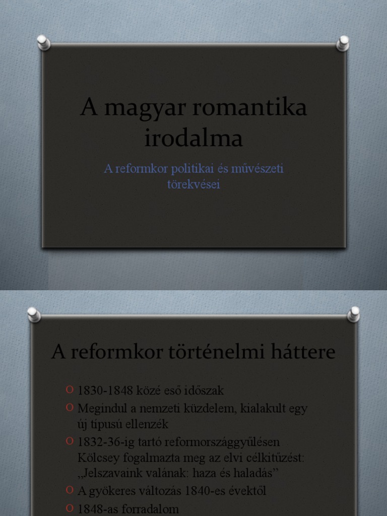 A Magyar Romantika Irodalma | PDF