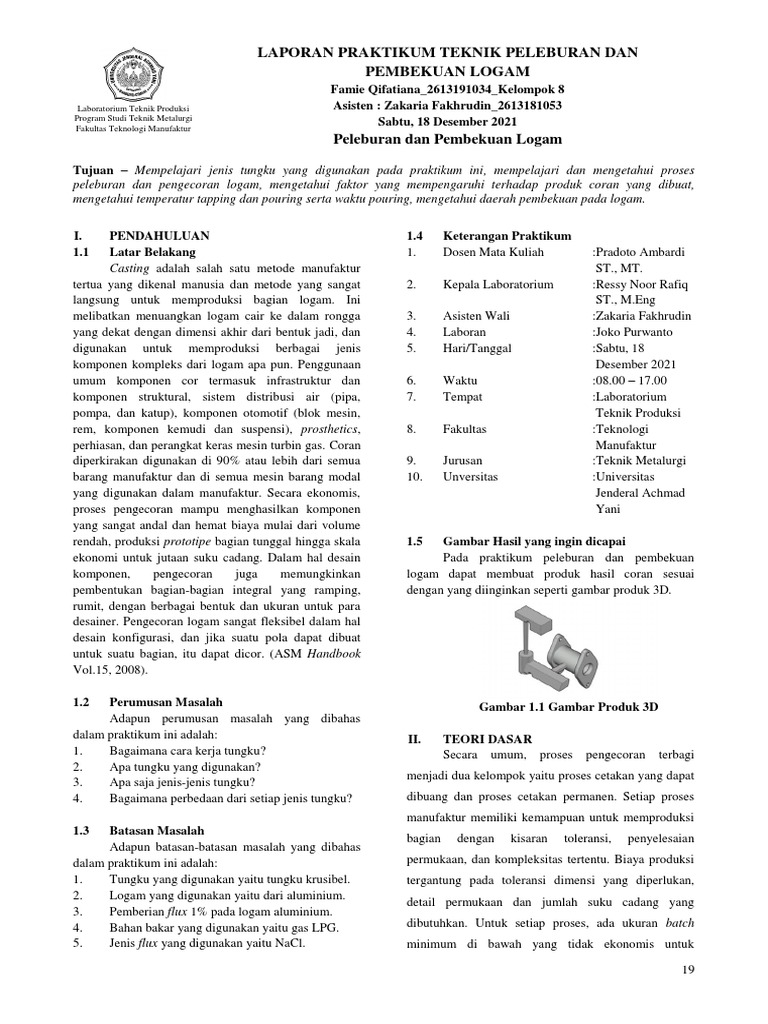Modul 3 Peleburan Dan Pembekuan Logam | PDF | Teknologi & Rekayasa