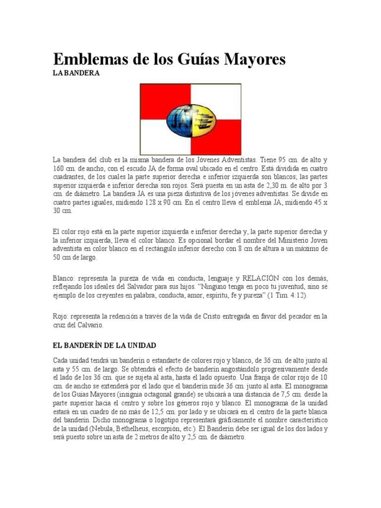 Emblemas Guias Mayores | PDF | Bandera | Los símbolos