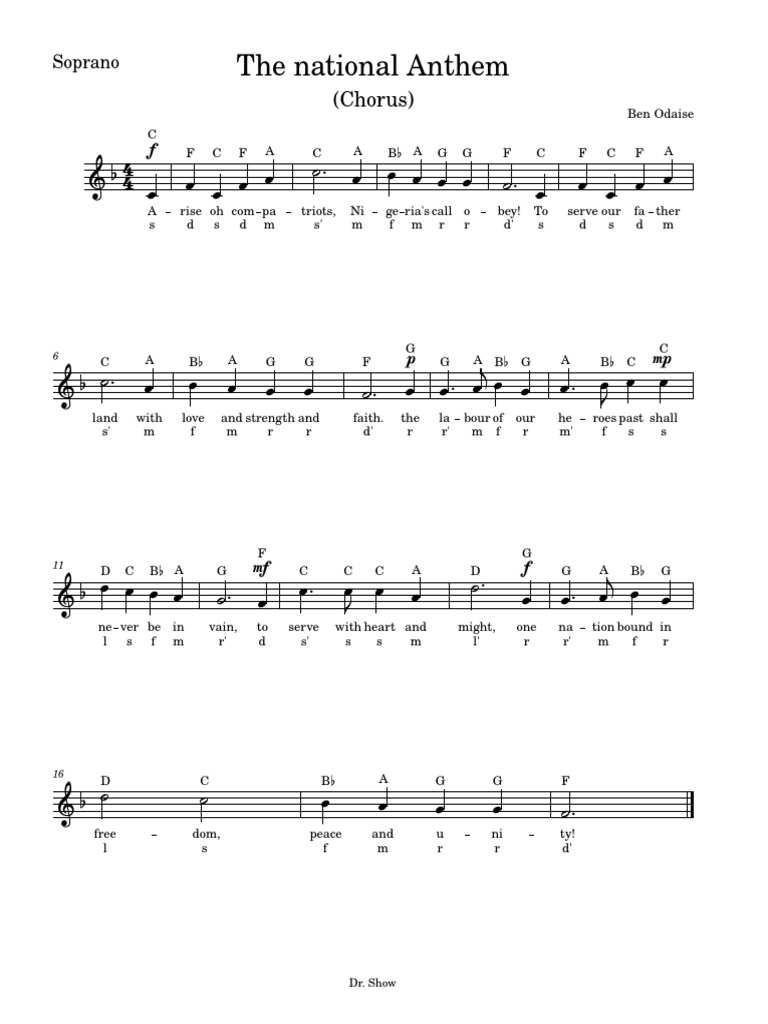 The - National - Anthem (2) - Soprano | PDF