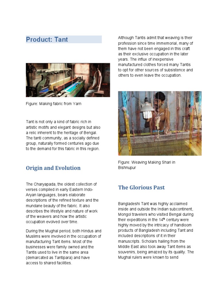 Tant - Fabric Bangladesh | PDF | Rayon | Textiles