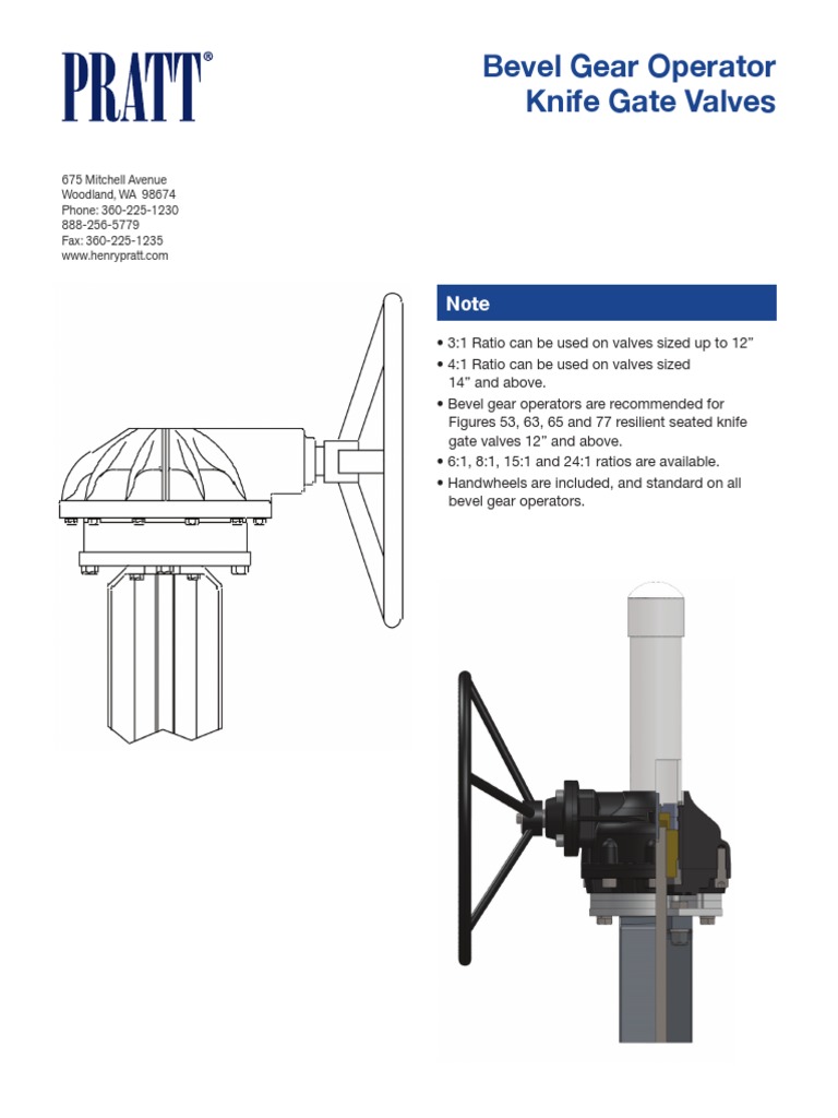 Bevel Gear Operator | Download Free PDF | Valve | Gear