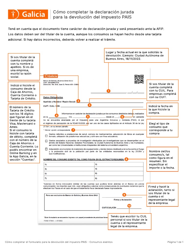 Guia Formulario Impuestopais | PDF | Tarjeta de débito | Dinero
