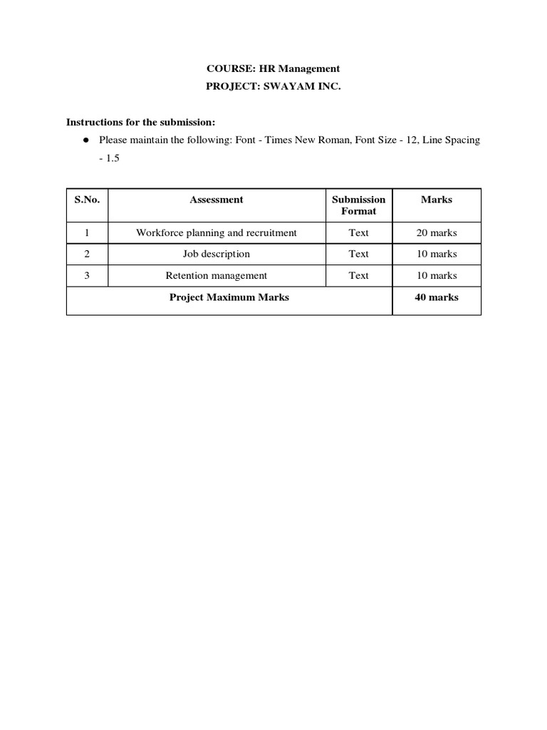 HRElective - Project - Nithin N | PDF | Human Resources | Human ...