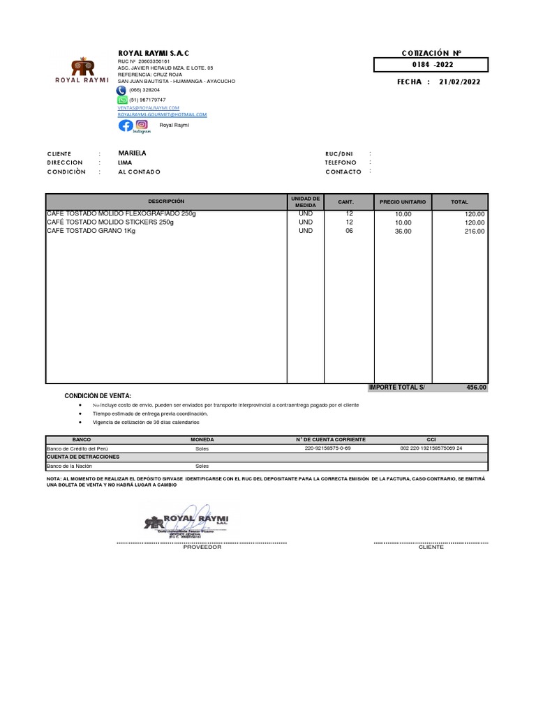 Cotización N. 183 | PDF | Bancario | Dinero