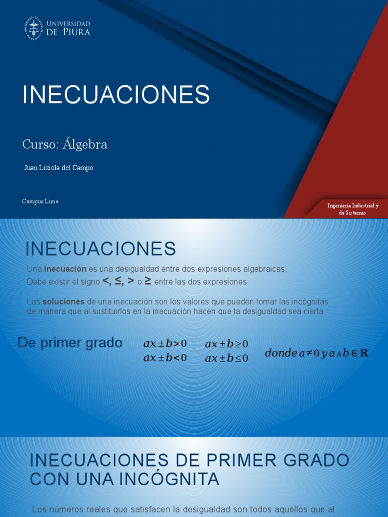 Cap 7 Inecuaciones | PDF | Desigualdad (Matemáticas) | Intervalo (Matemáticas)