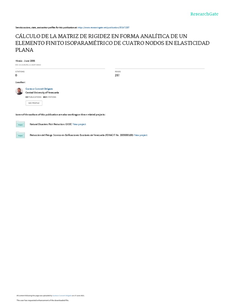 Elementos Finitos Libro | PDF | Método de elementos finitos | Matemáticas