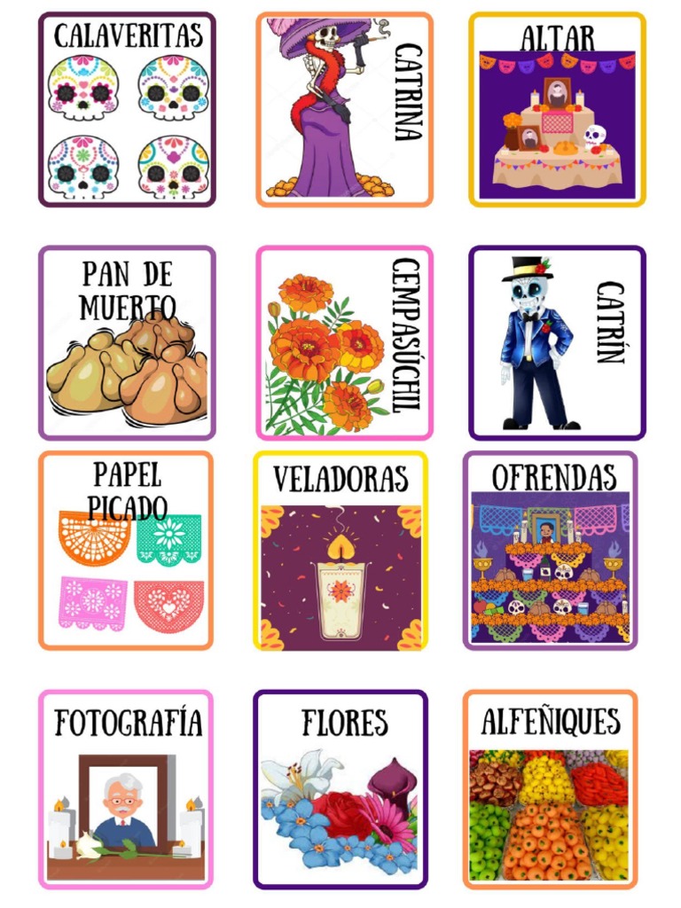 Tarjetas Día de Muertos | PDF