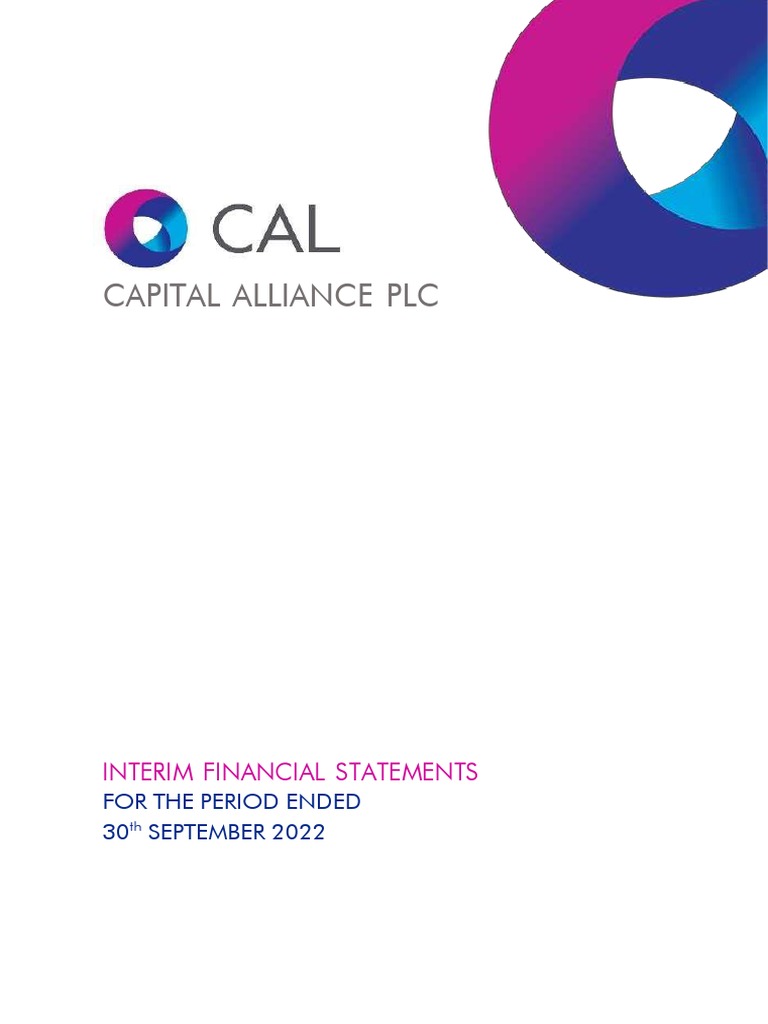 Capital Alliance PLC: Interim Financial Statements | PDF | Fair Value ...