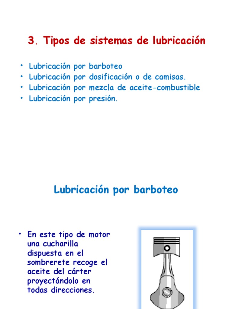 Tema 3. Sistemas de Lubricación | PDF | Engranaje | Bomba