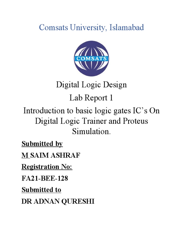 Lab 1 | PDF | Logic | Computer Engineering